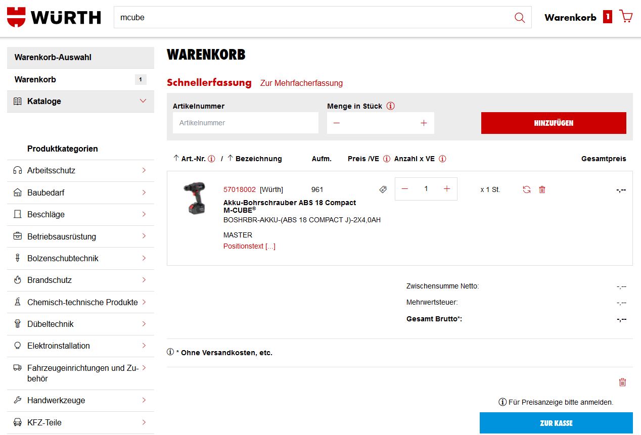 Produkte finden und bestellen mit dem Würth Online-Shop - Würth Österreich